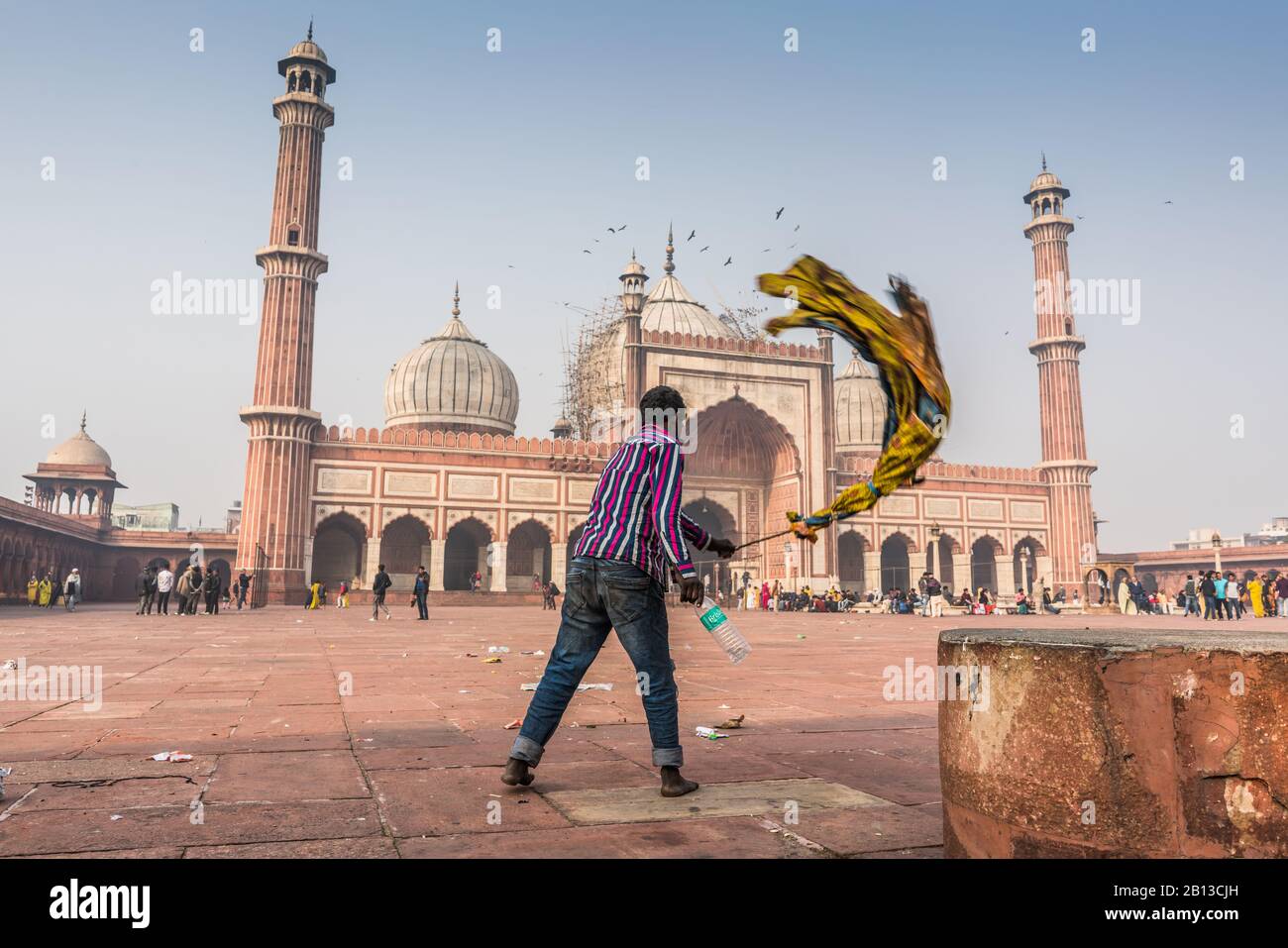 garbage man, Jama Masjid, India, Asia Stock Photo - Alamy