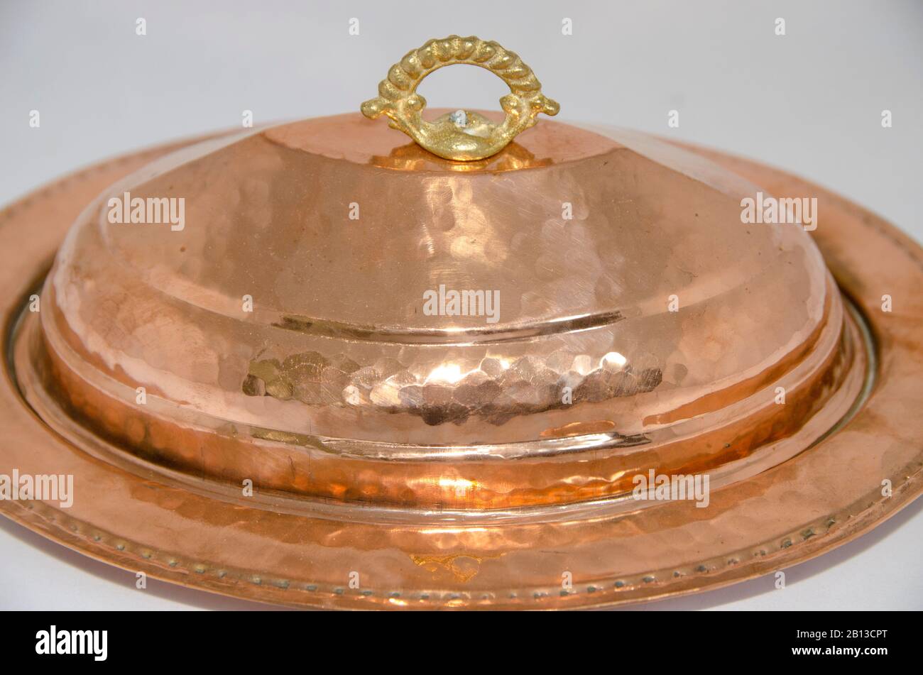 Copper Dinner Plate Stock Photo - Alamy