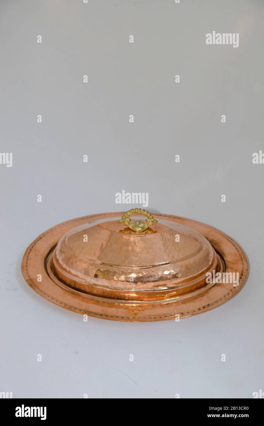 Copper Dinner Plate Stock Photo - Alamy