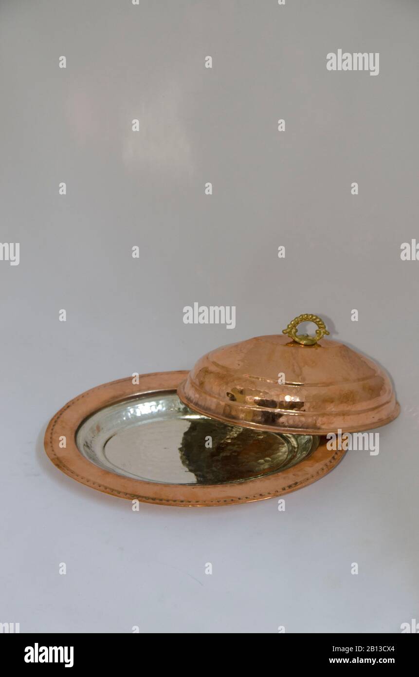 Copper Dinner Plate Stock Photo - Alamy