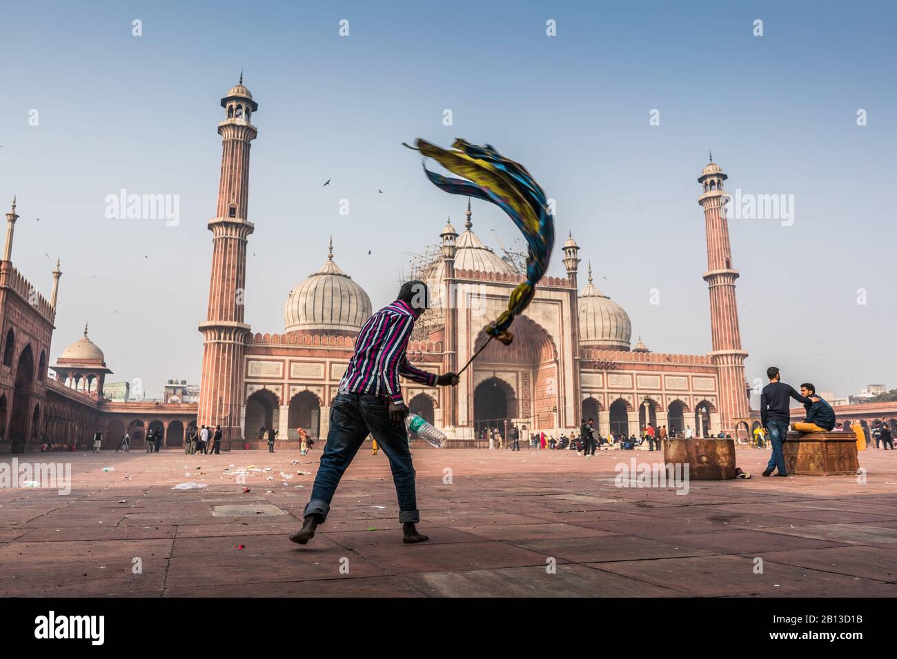 garbage man, Jama Masjid, India, Asia Stock Photo - Alamy