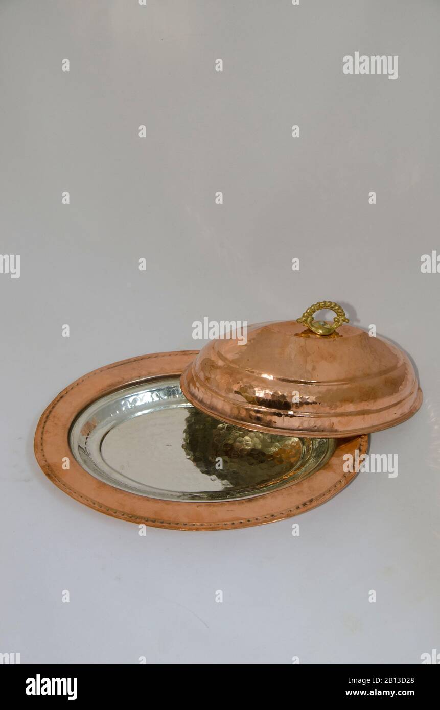 Copper Dinner Plate Stock Photo - Alamy