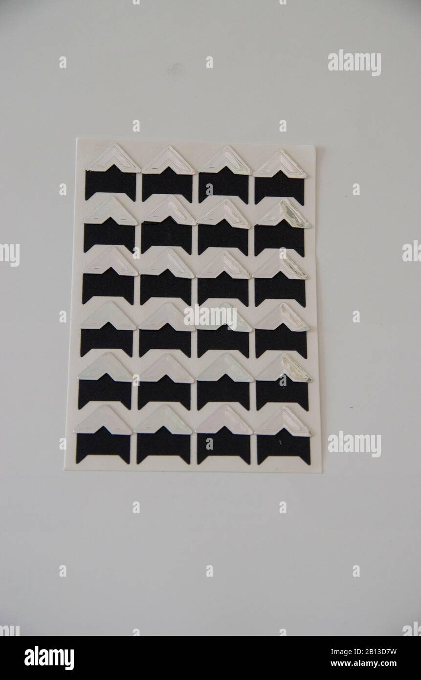 Vintage Angle Sticker for Photo Album Stock Photo - Alamy