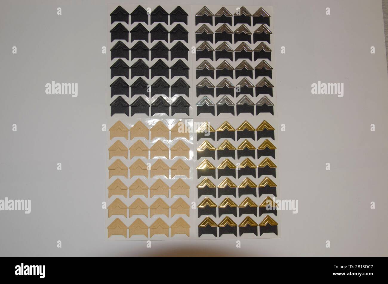 Vintage Angle Sticker for Photo Album Stock Photo - Alamy