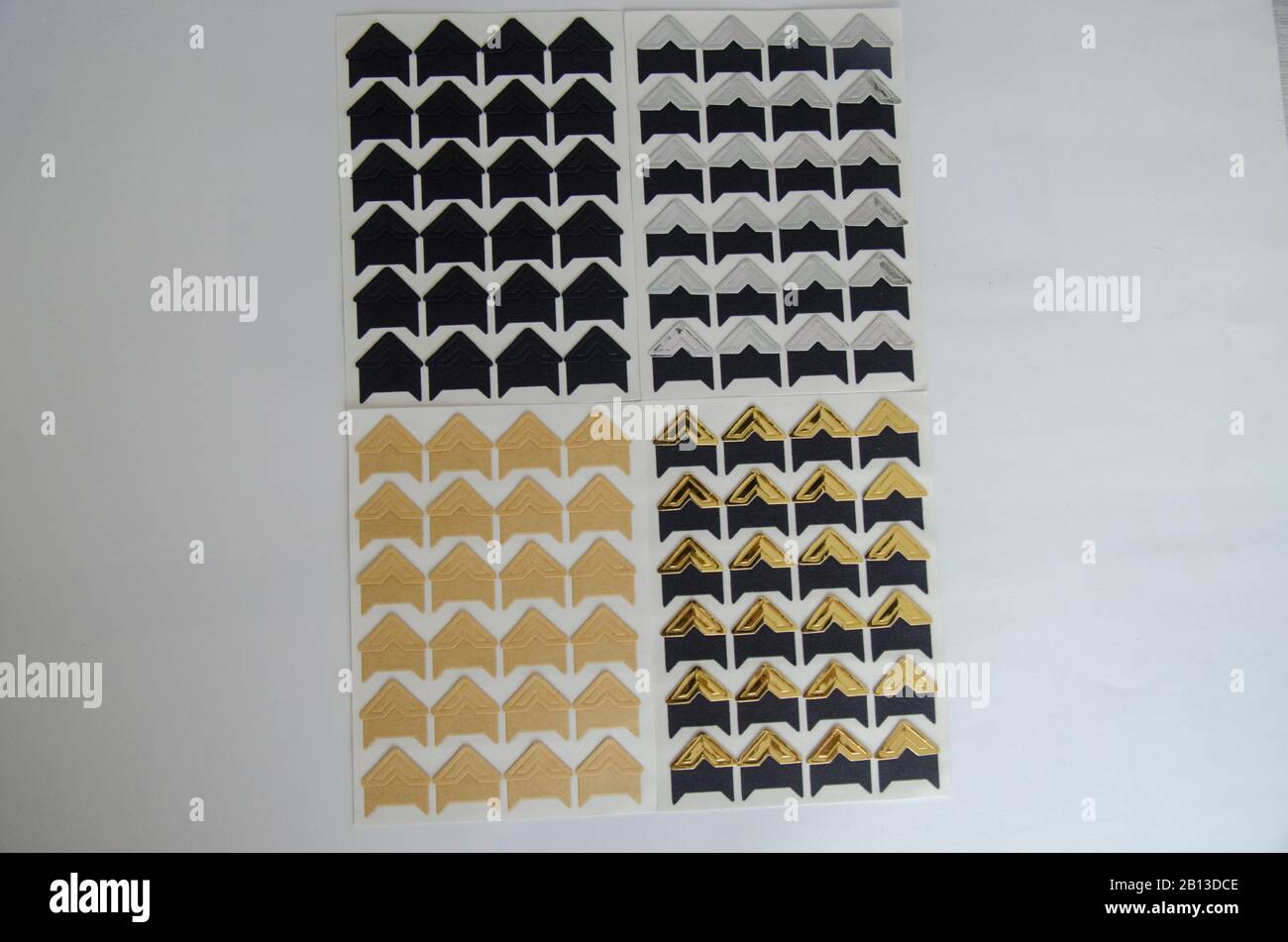 Vintage Angle Sticker for Photo Album Stock Photo - Alamy