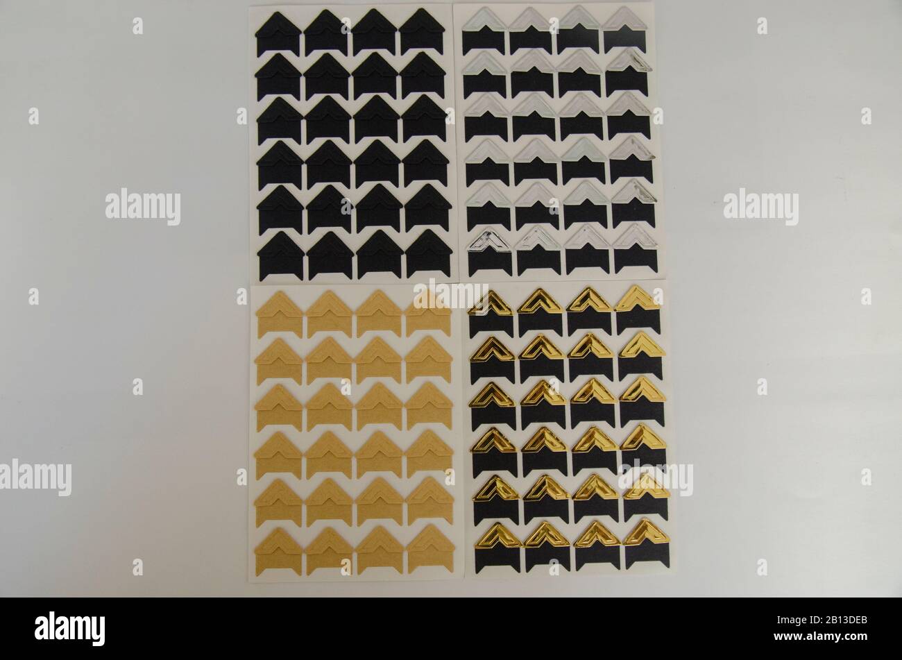 Vintage Angle Sticker for Photo Album Stock Photo - Alamy