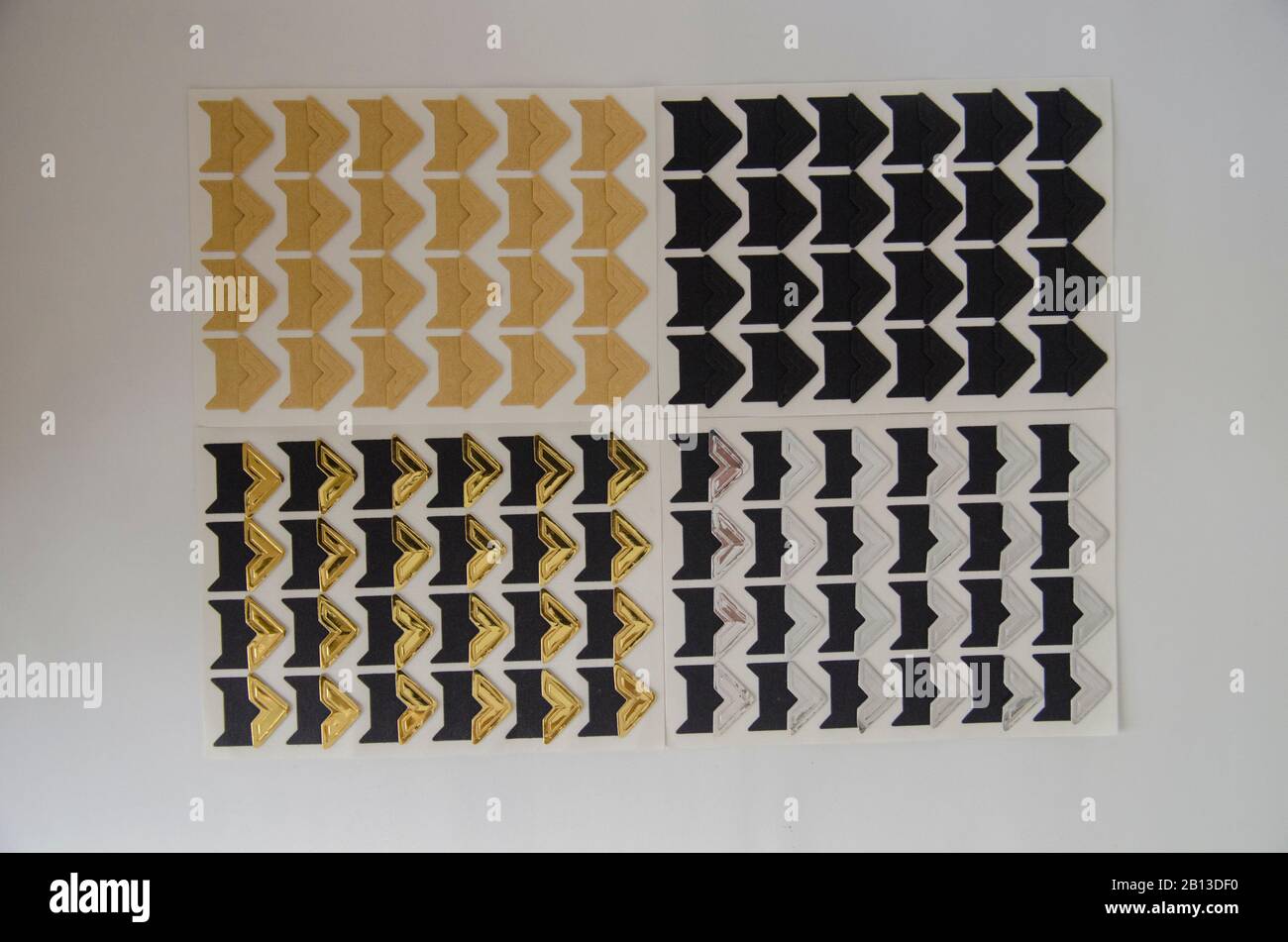 Vintage Angle Sticker for Photo Album Stock Photo - Alamy