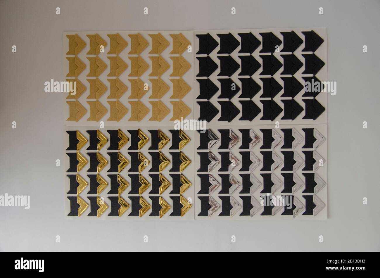 Vintage Angle Sticker for Photo Album Stock Photo - Alamy