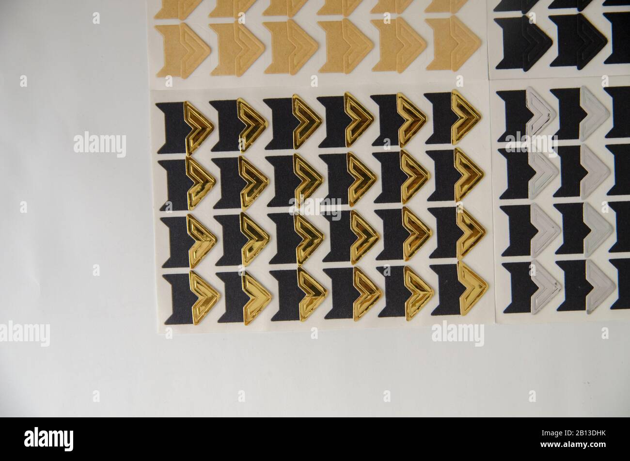 Vintage Angle Sticker for Photo Album Stock Photo - Alamy