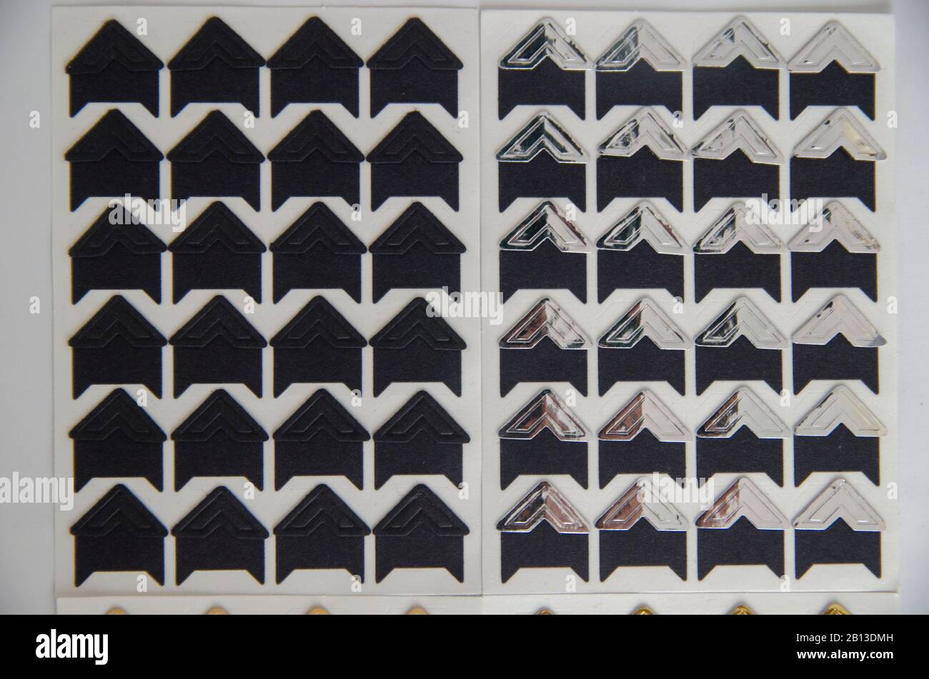 Vintage Angle Sticker for Photo Album Stock Photo - Alamy