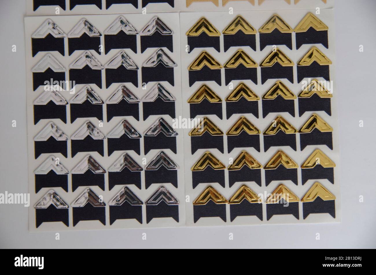 Vintage Angle Sticker for Photo Album Stock Photo - Alamy