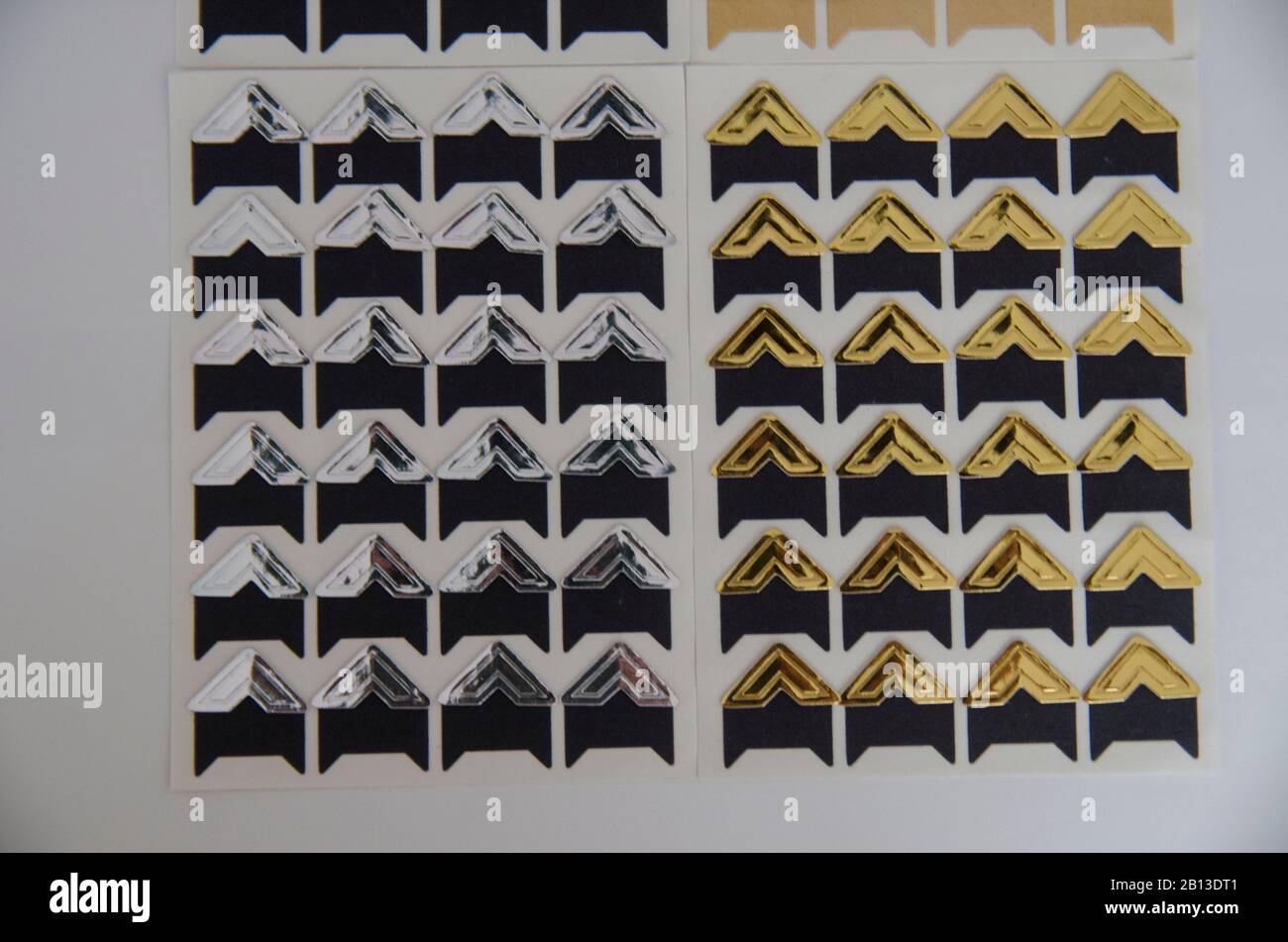 Vintage Angle Sticker for Photo Album Stock Photo - Alamy