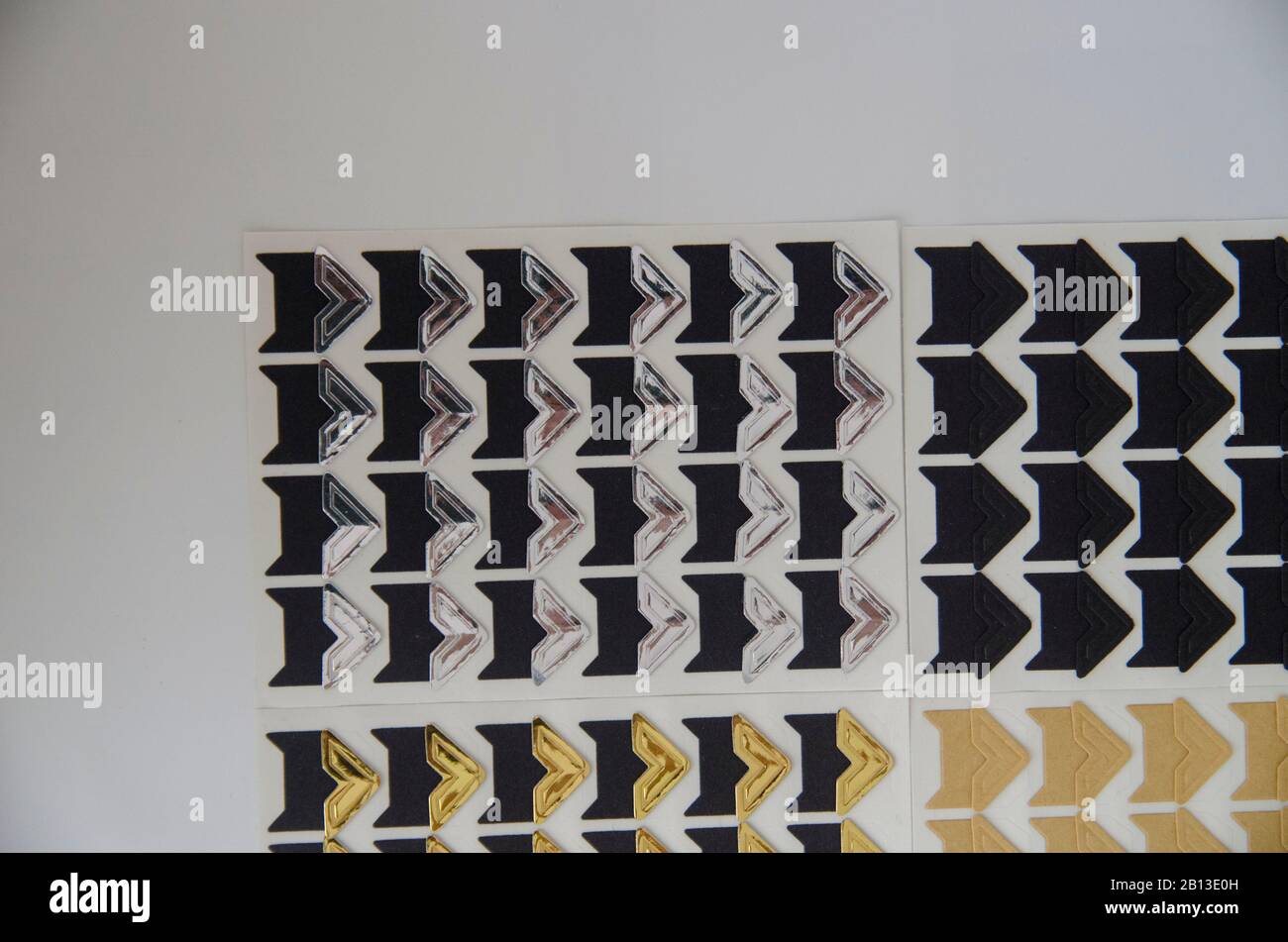 Vintage Angle Sticker for Photo Album Stock Photo - Alamy