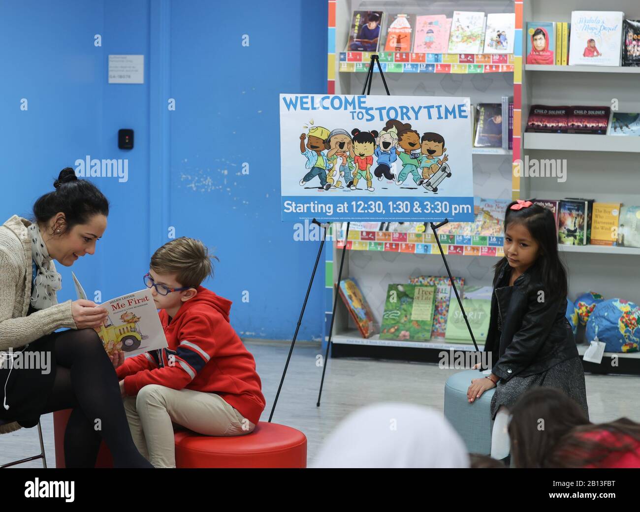 United Nations, New York, USA, February 21, 2020 - Children During the ...