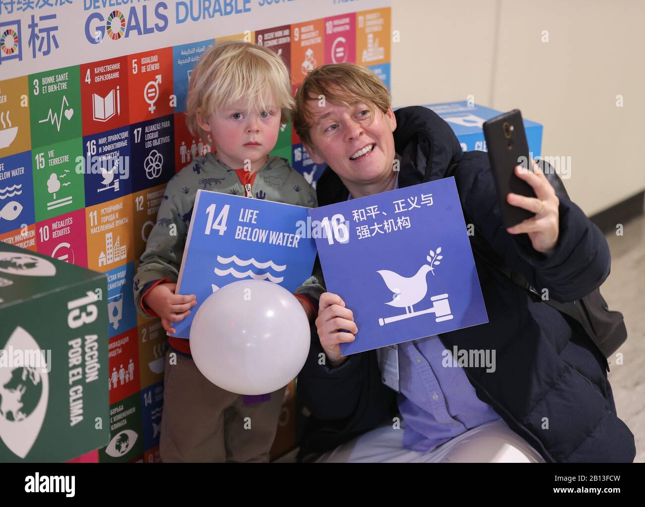 United Nations, New York, USA, February 21, 2020 - Children visiting ...