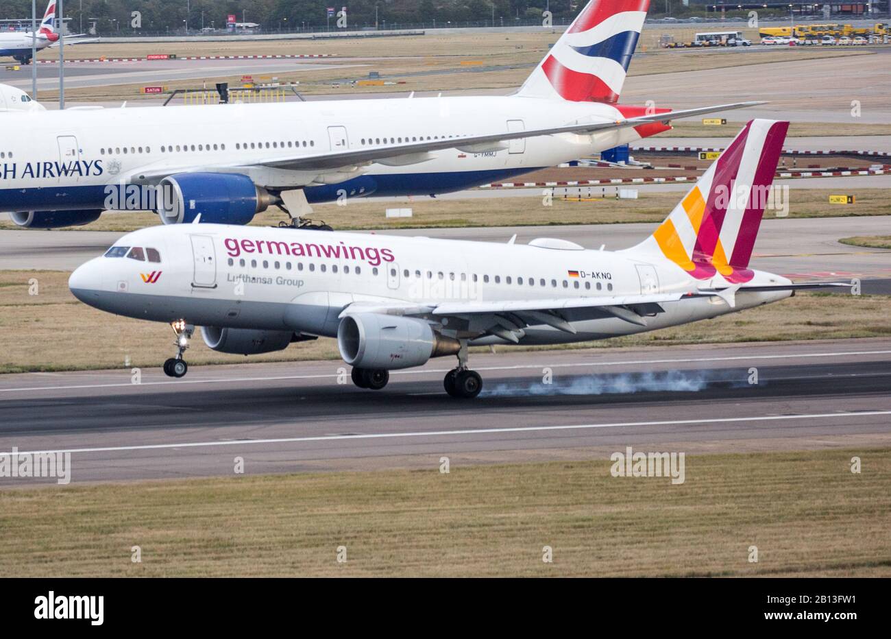 Germanwings Airbus A320 Aircraft on approach to the southern runway at ...