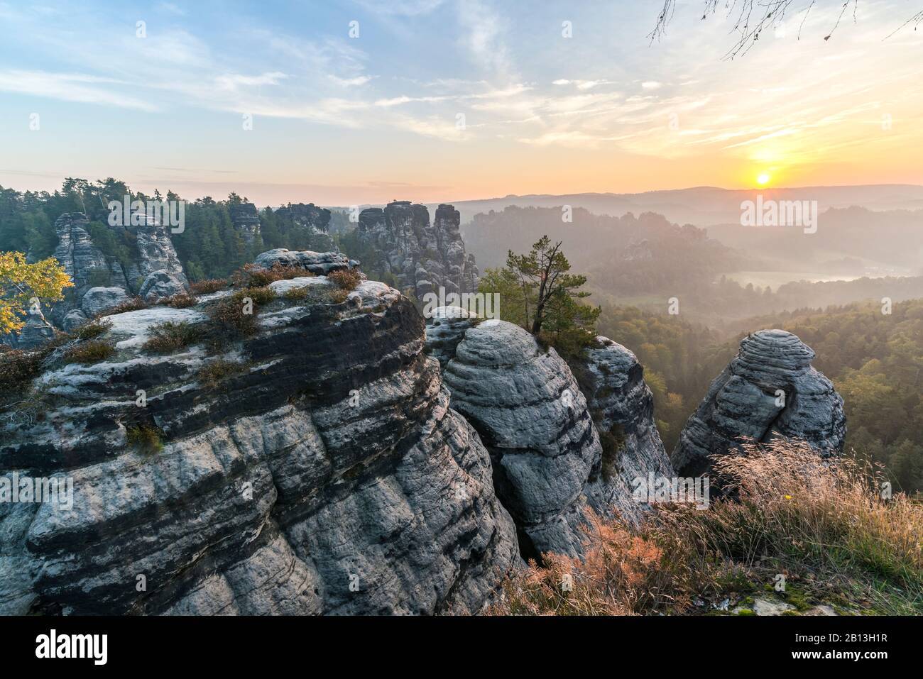 Elbe sandstone massif rocks hi-res stock photography and images - Alamy