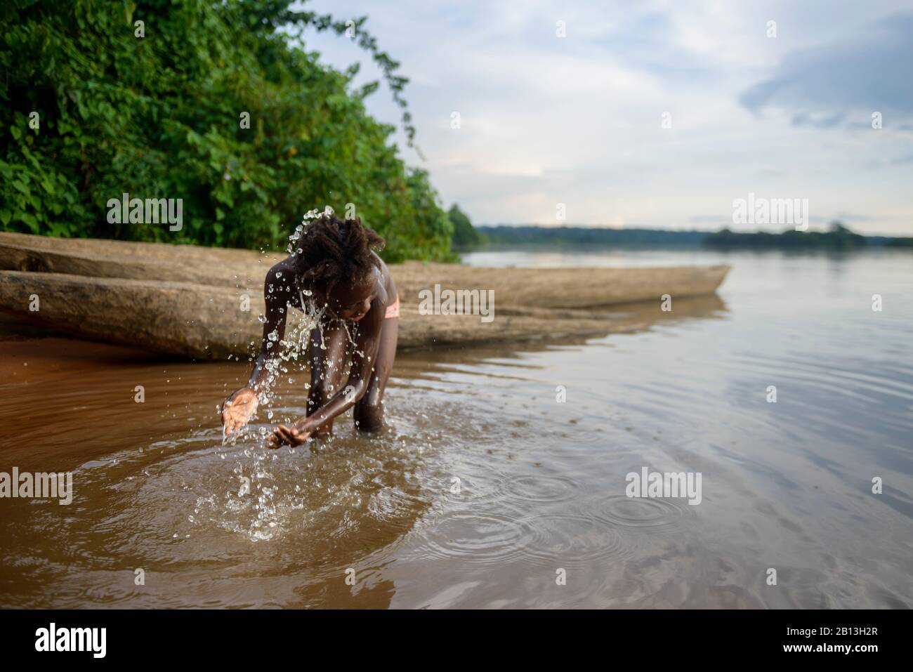 Bathing in the sangha river hi-res stock photography and images - Alamy