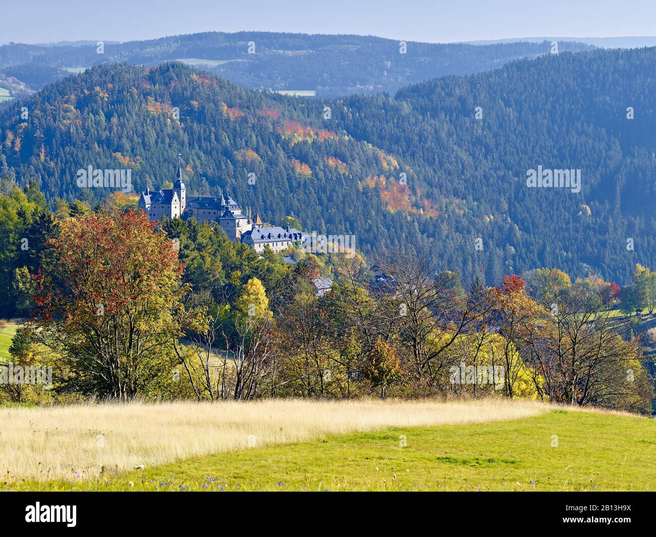 Lauenstein Castle,Ludwigsstadt,Upper Franconia,Bavaria,Germany Stock ...