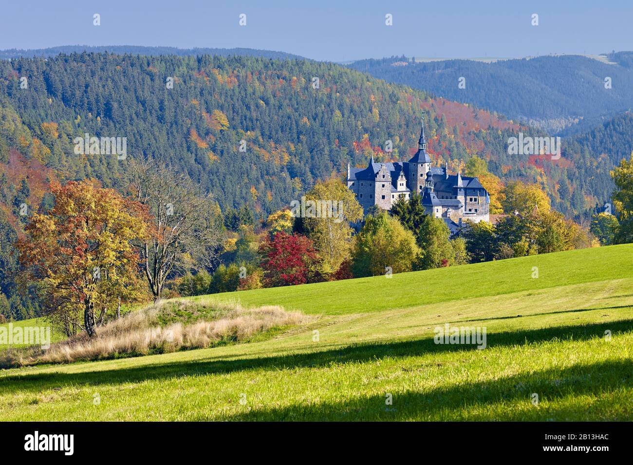 Lauenstein Castle,Ludwigsstadt,Upper Franconia,Bavaria,Germany Stock ...