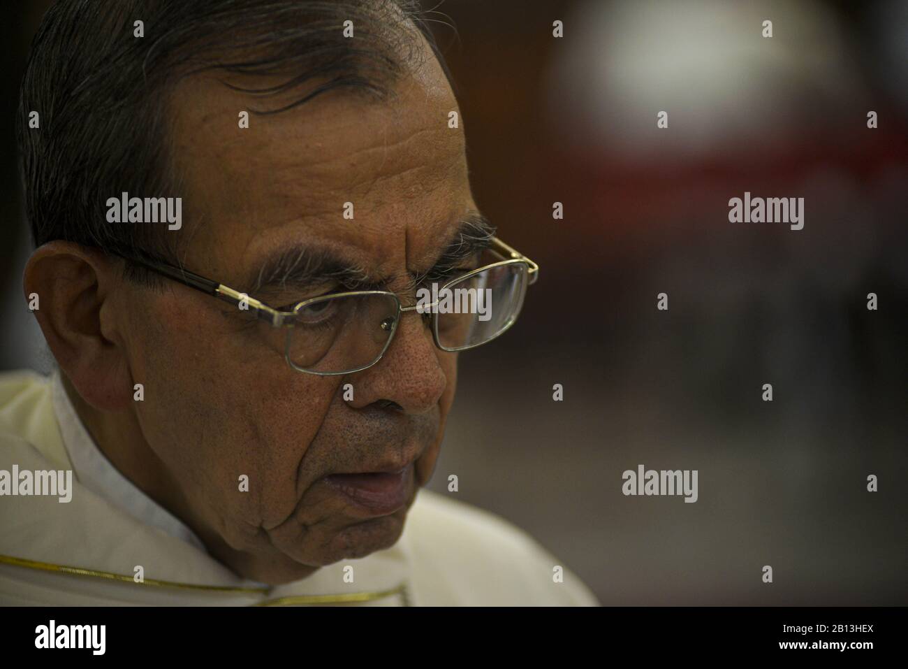 San Salvador, El Salvador. 22nd Feb, 2020. Salvadoran Cardinal GREGORIO ...