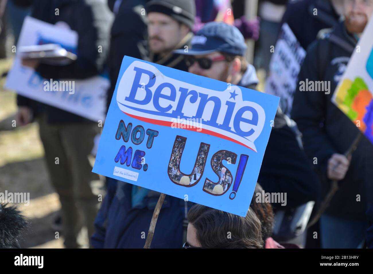 Boston, Massachusetts, USA. 22nd Feb, 2020. BERNIE SANDERS RALLY AND ...