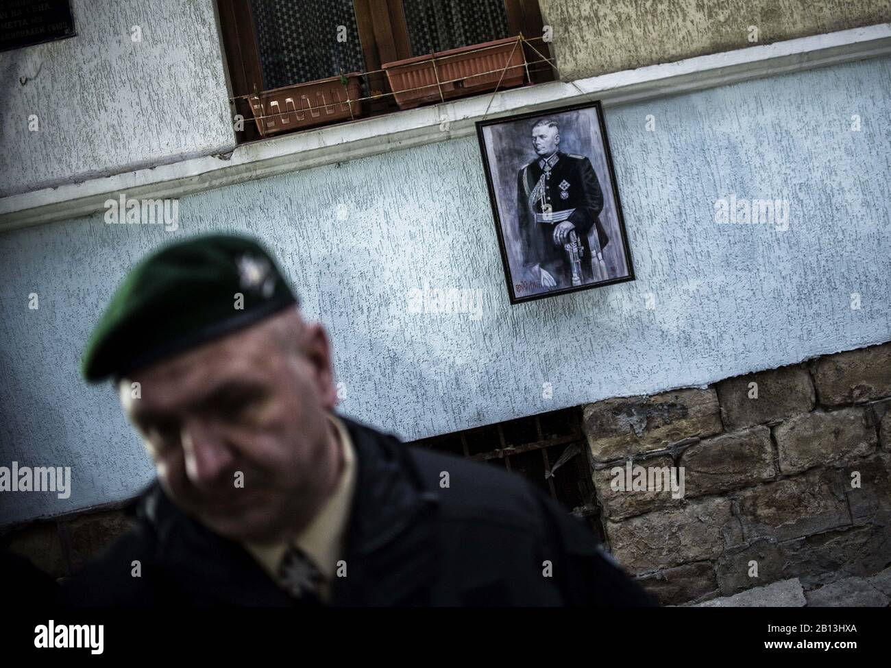 Sofia, Bulgaria. 22nd Feb, 2020. The picture of General Hristo Lukov is ...
