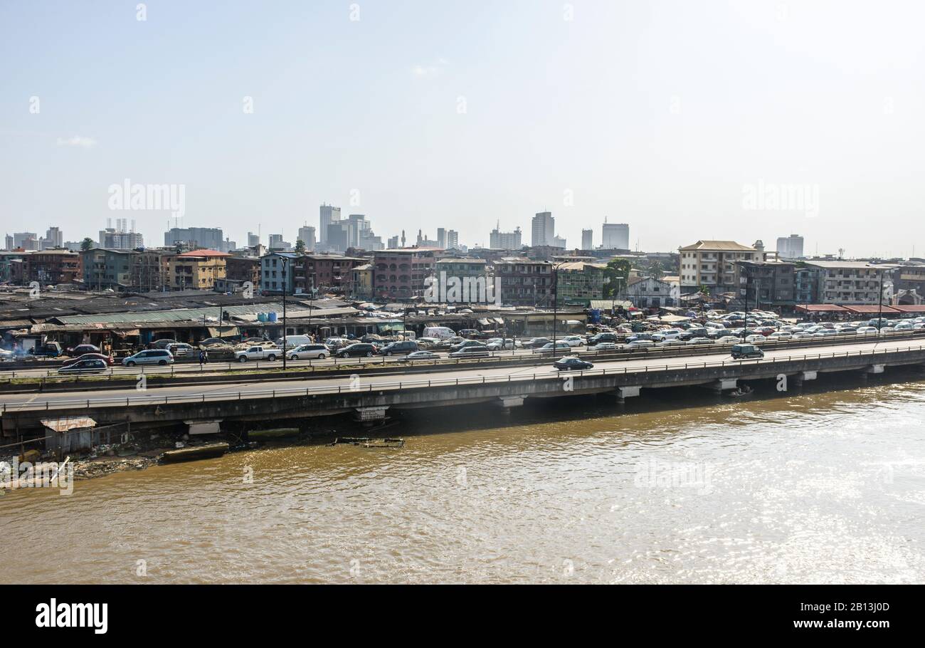 The floating slums of Lagos,Nigeria Stock Photo - Alamy