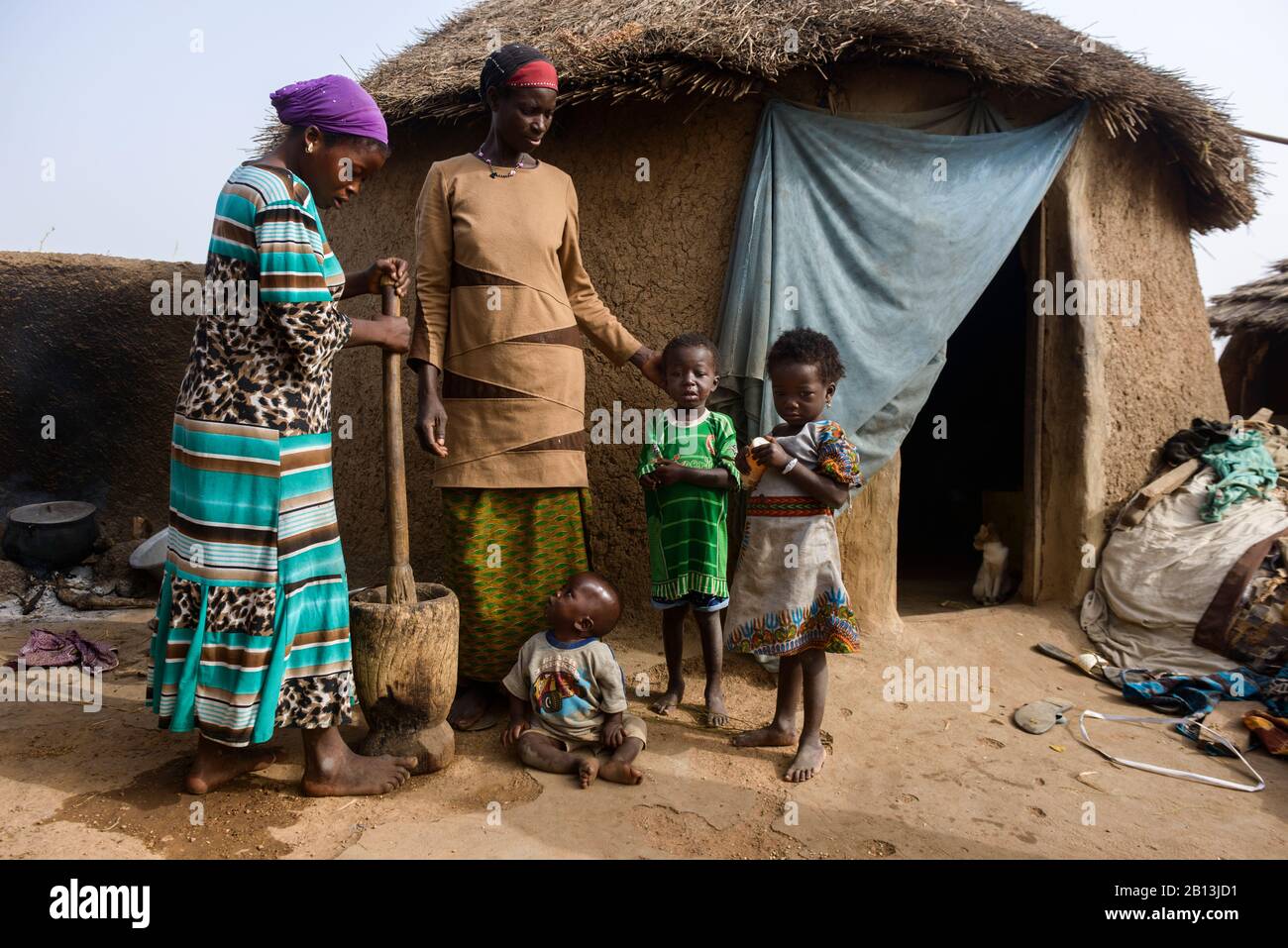 Village life of Northern Togo Stock Photo - Alamy