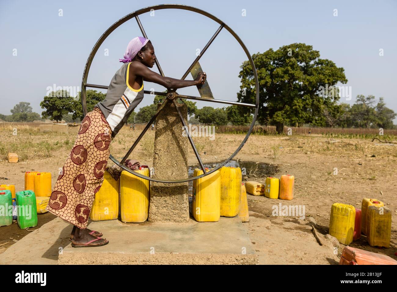 Hand water pump africa hi-res stock photography and images - Alamy