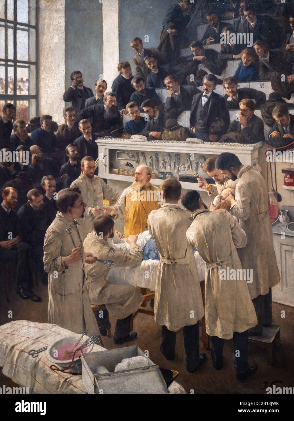"Billroth's Lecture at Vienna General Hospital" (1888/1890) by Adalbert ...