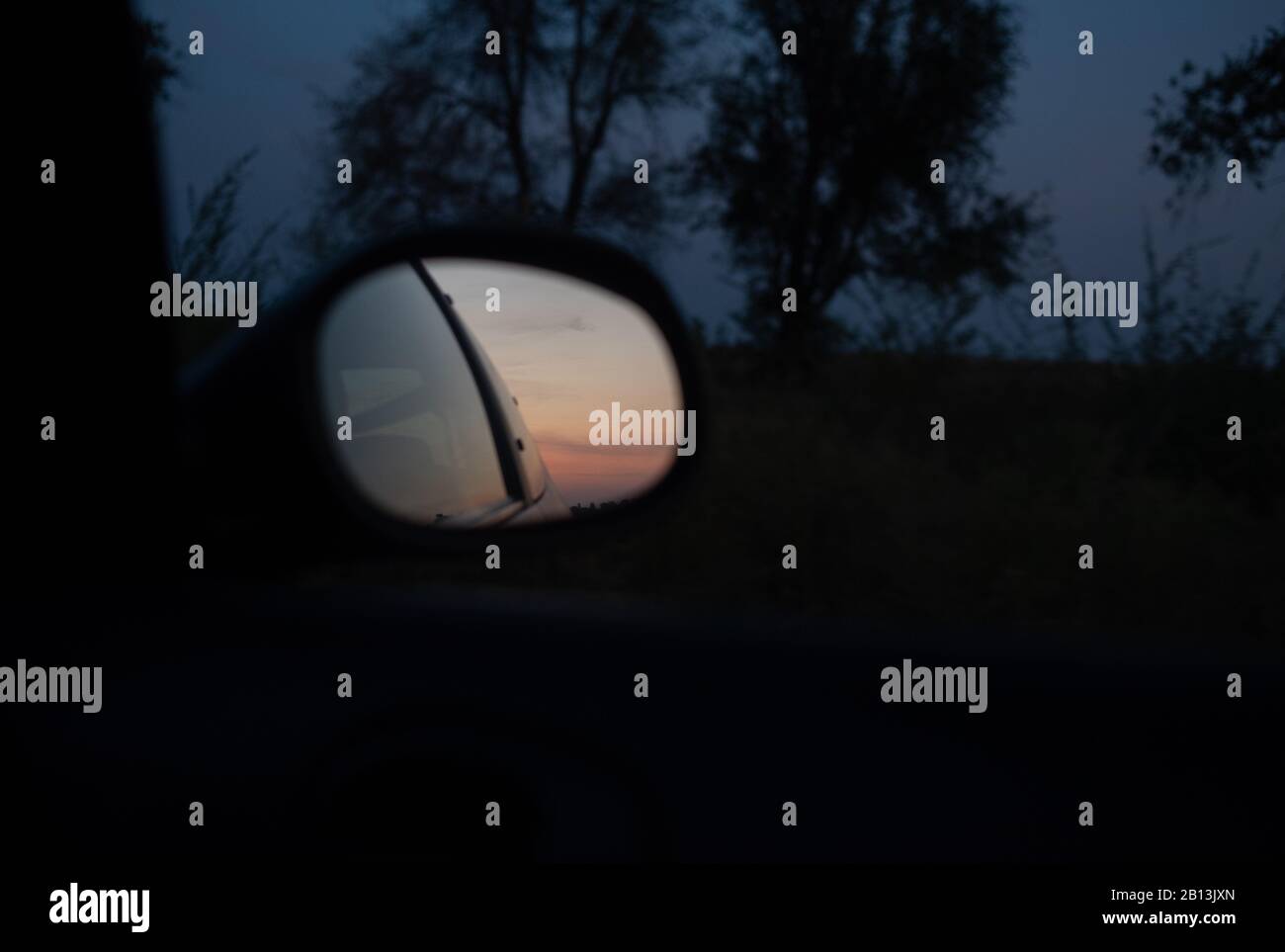 Sunrise through car window hi-res stock photography and images - Alamy