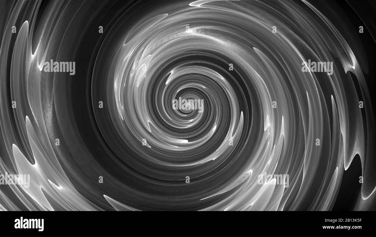 Abstract spiral rotating lines, computer generated, 3D render ...