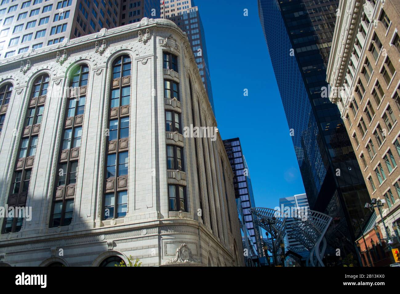 Facade of historic office building in downtown Stock Photo - Alamy