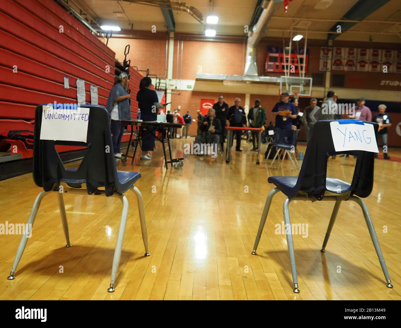 Las Vegas, Nevada, USA. 22nd Feb, 2020. In the first round of voting ...