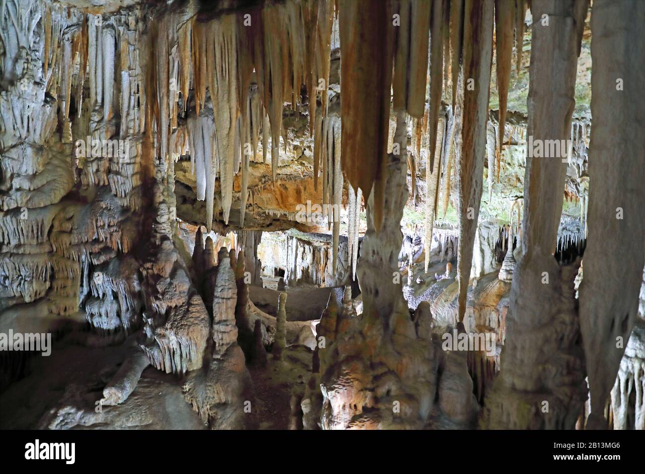 dripstone cave Coves de Campanet, Spain, Balearic Islands, Majorca ...