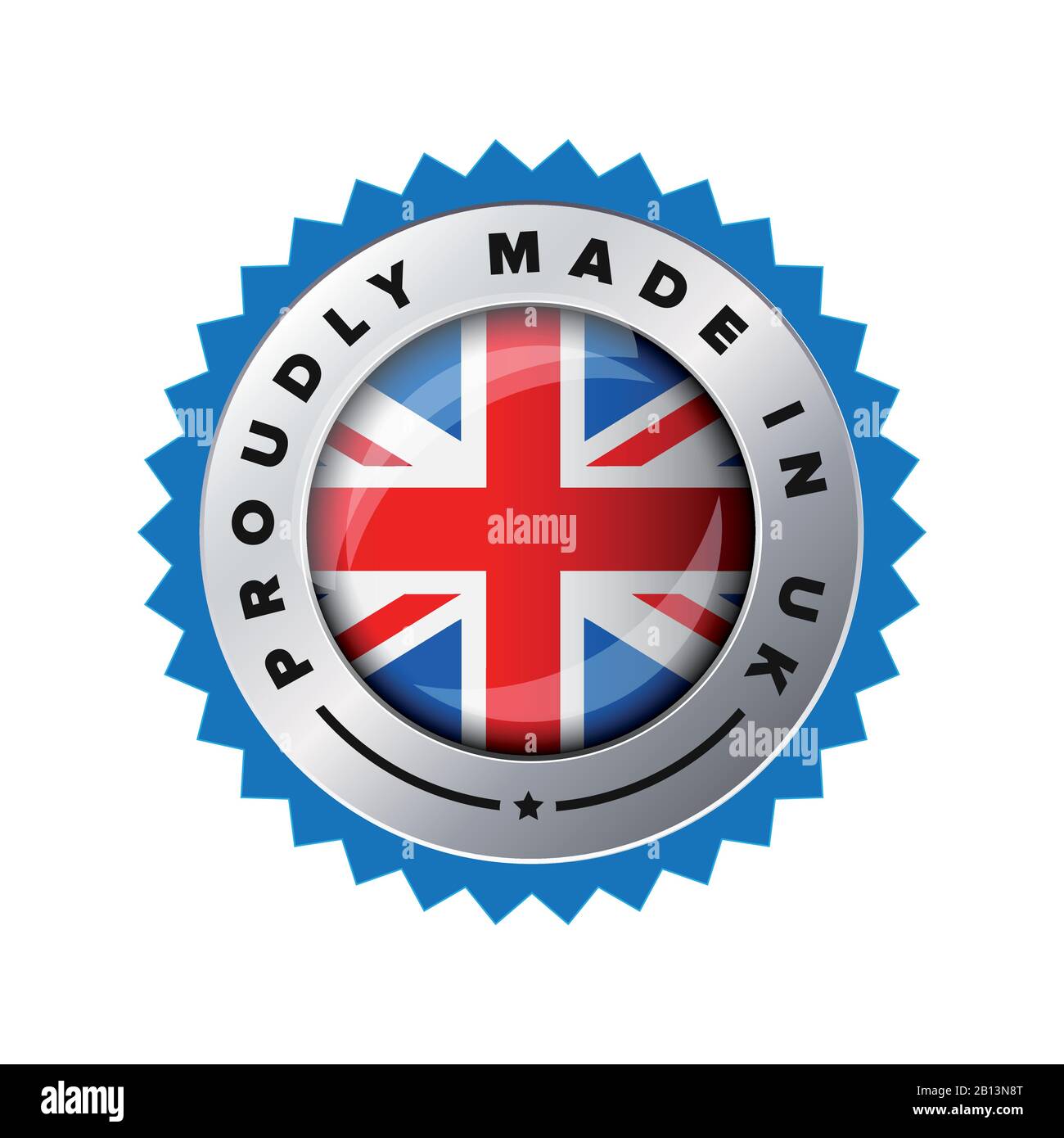 United kingdom flag button Stock Vector Images - Alamy