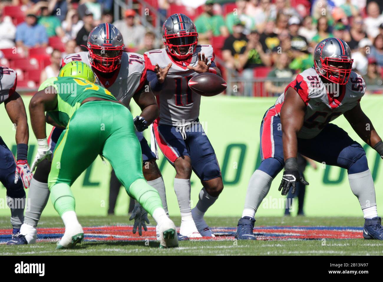 February 22, 2020: Houston Roughnecks quarterback P.J. Walker (11 ...