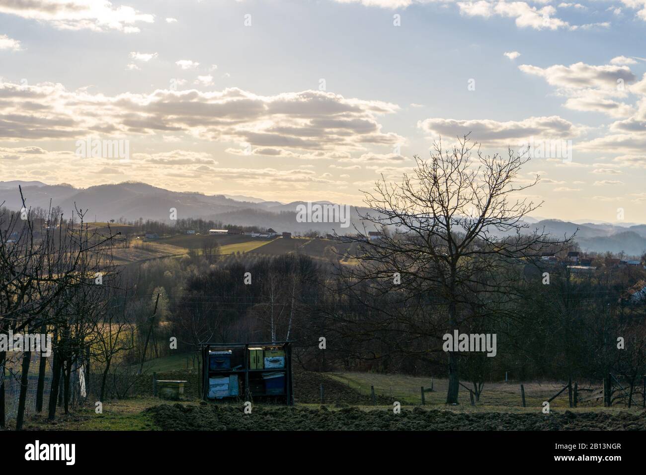 Beautiful landscape in rural area Stock Photo - Alamy