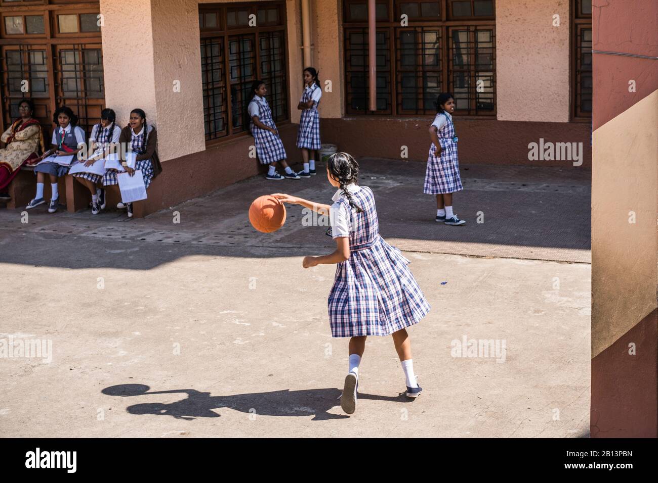 Girls in the school, Goa, India, Asia Stock Photo - Alamy
