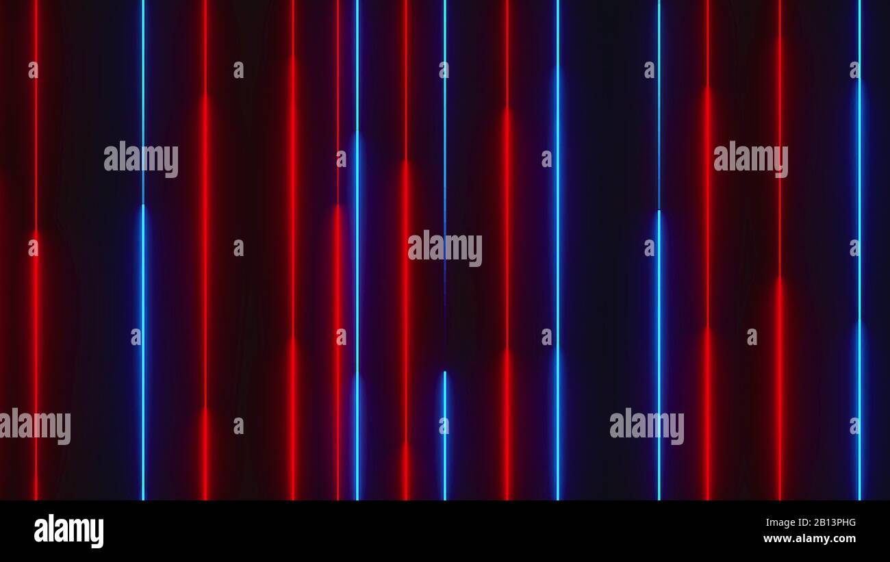 Many vertical neon lighting lines, abstract computer generated backdrop ...
