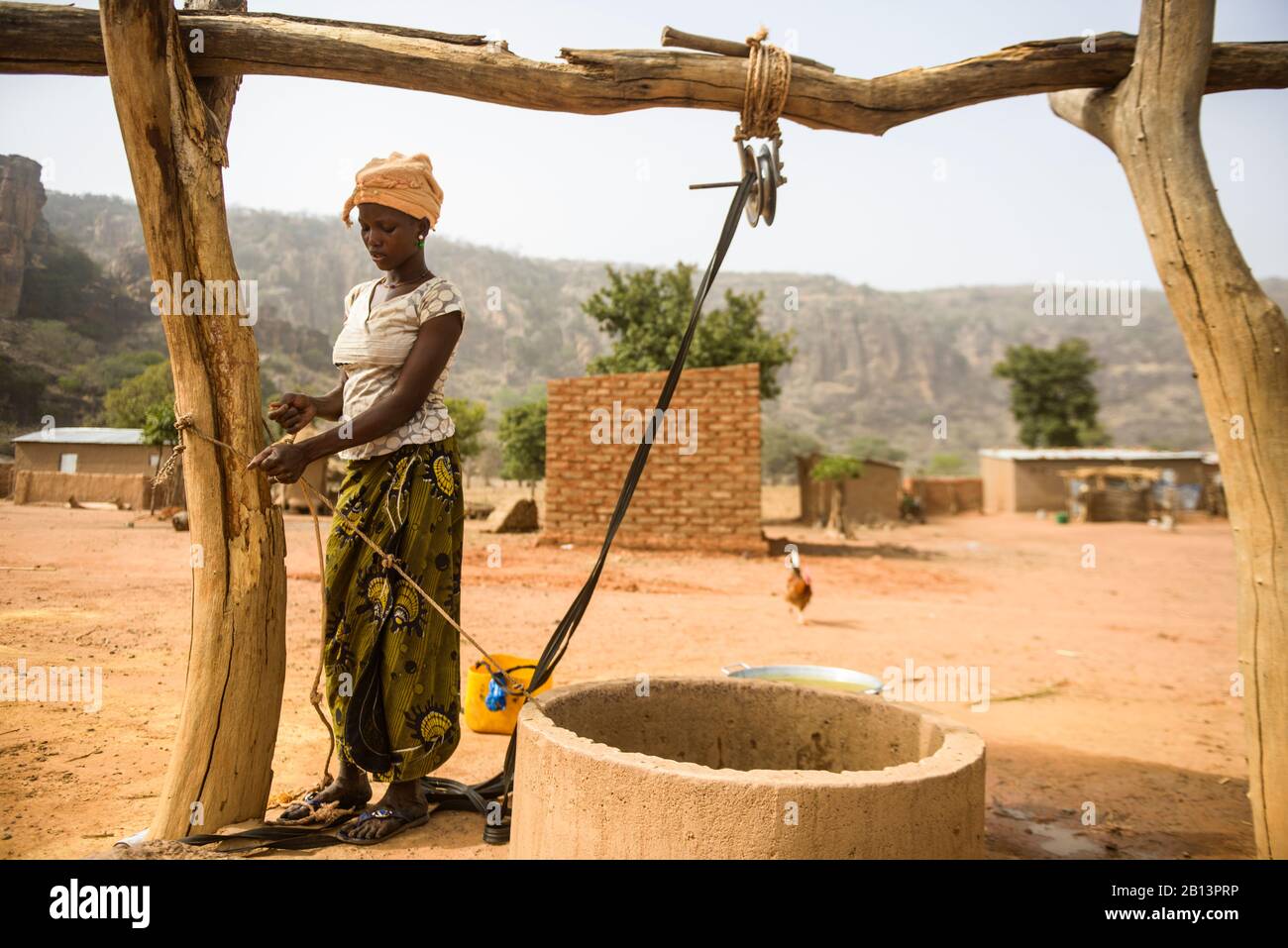 Village life in rural Mali Stock Photo - Alamy