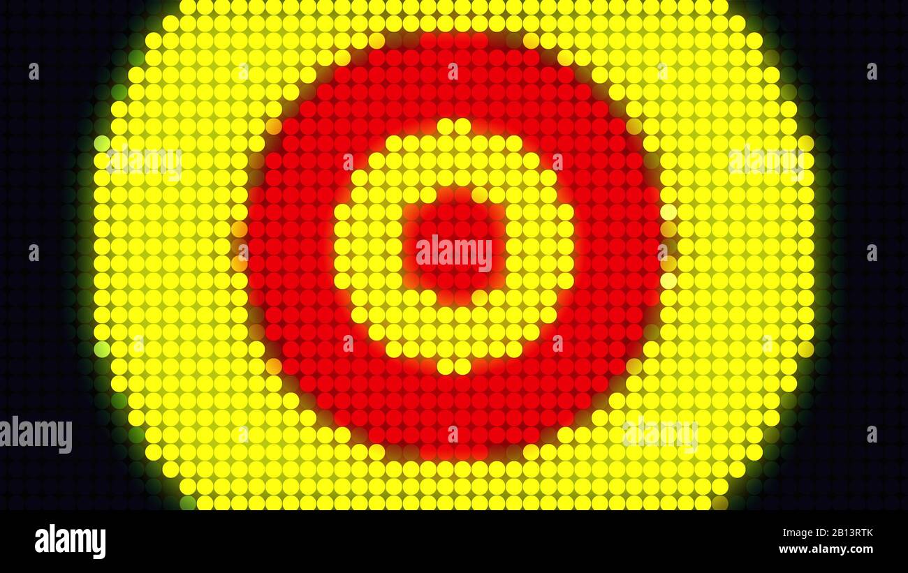 LED screen dots abstract background, 3d rendering computer generating, LED display technology ...