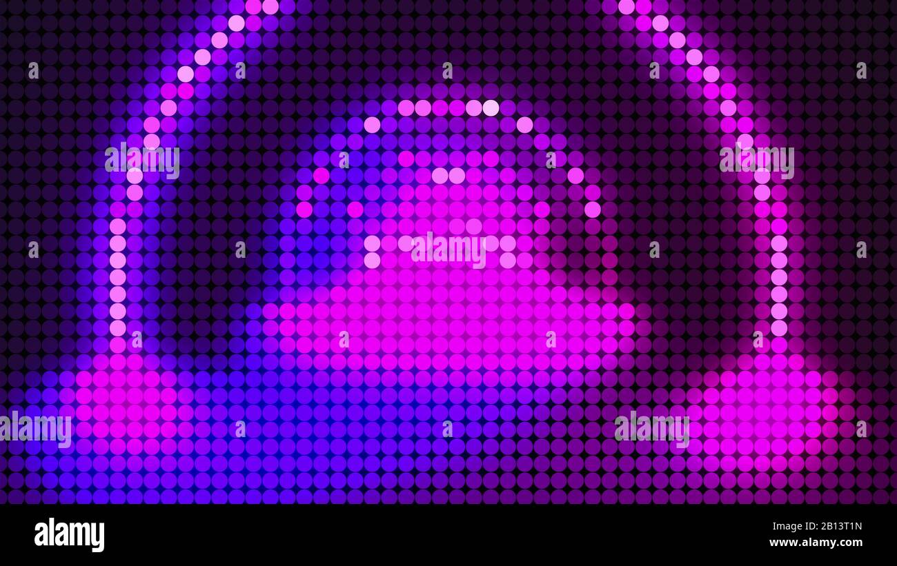 LED screen dots abstract background, 3d rendering computer generating, LED display technology ...