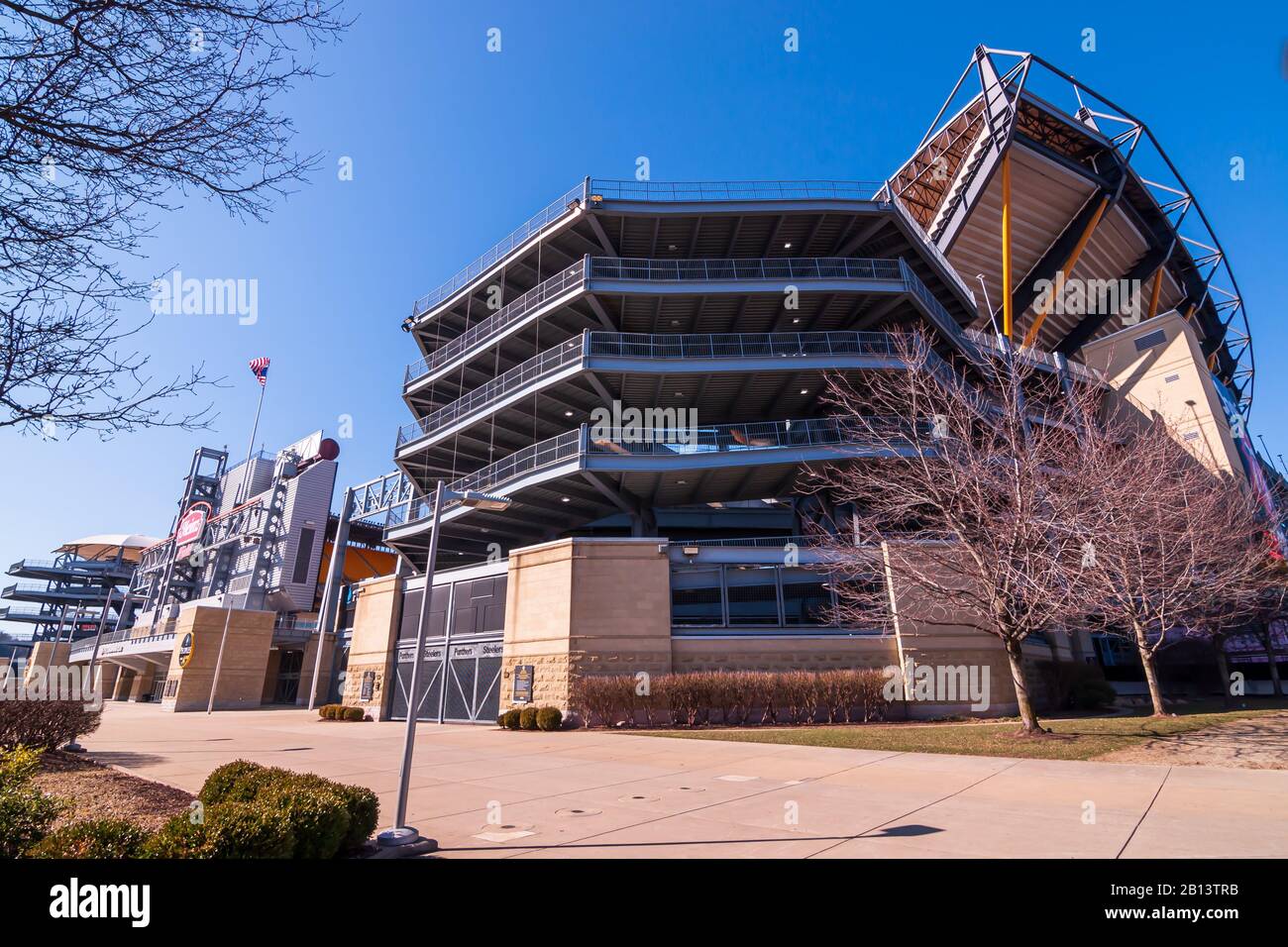 The rotunda walkway at Heinz Field where the Pittsburgh Steelers and ...