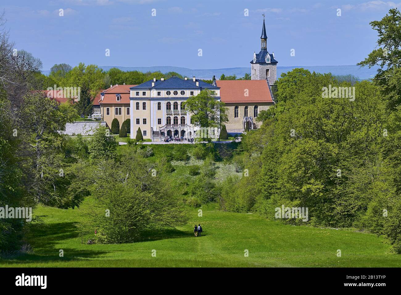 Castle ettersburg from the pucklerschlag hi-res stock photography and ...