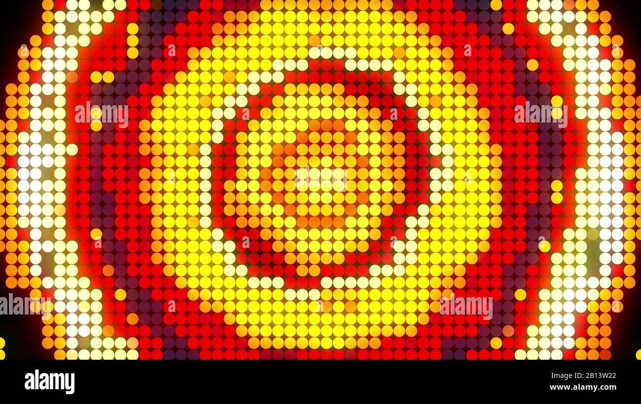 LED screen dots abstract background, 3d rendering computer generating, LED display technology ...