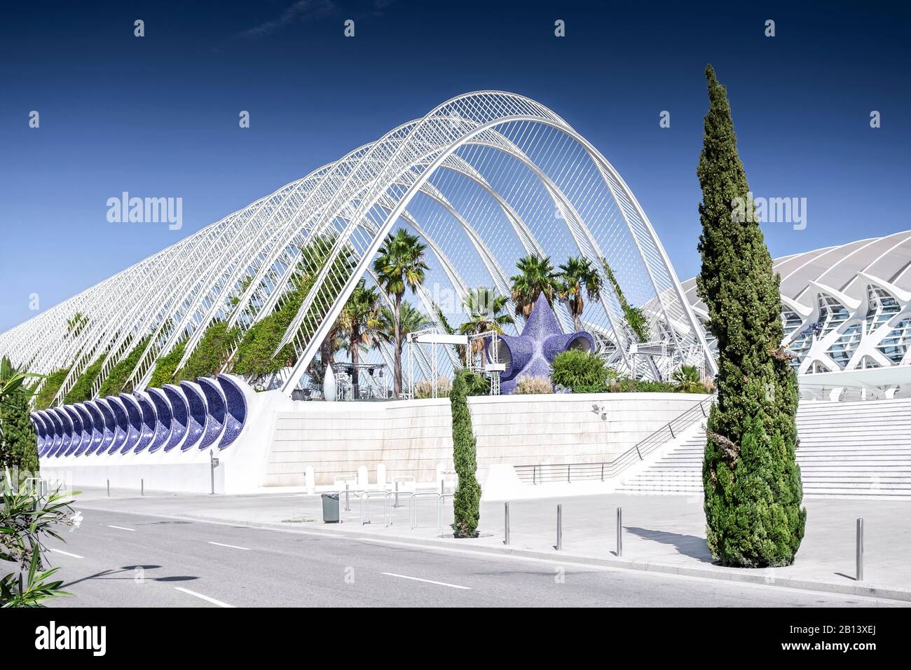 L'Umbracle,Ciudad de las Artes y las Ciencias,Valencia,Spain Stock ...