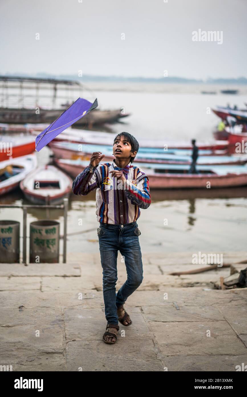 Street scene, Varanasi, India, Asia Stock Photo - Alamy