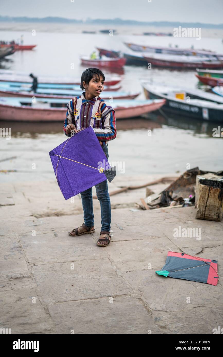 Street scene, Varanasi, India, Asia Stock Photo - Alamy